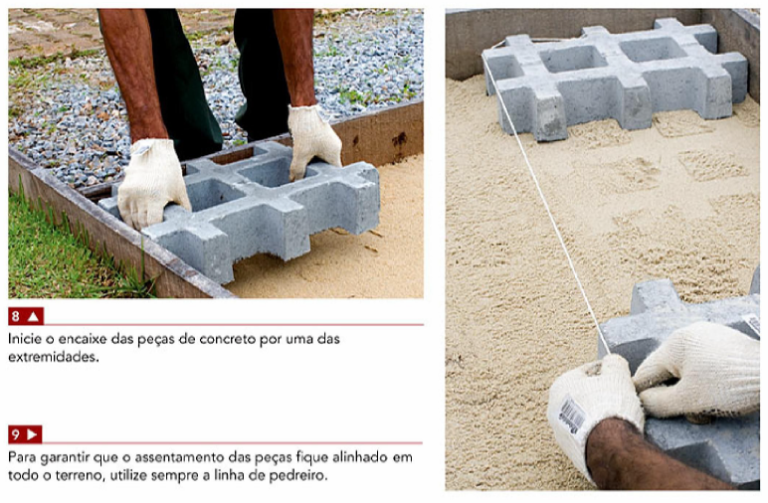 Instalação de Pisograma/Concregrama – Machado Pré-Moldados